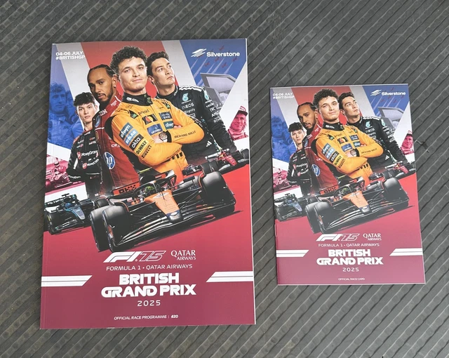 F1 BRITISH GRAND Prix Silverstone - 2025 - Official Race Programme+ ...