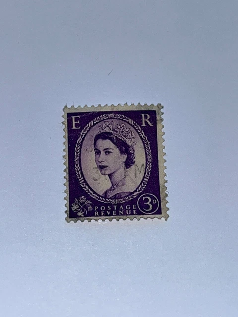 RARE QUEEN ELIZABETH II 1959 Postage Revenue Stamp 3d Purple £1,400.00 ...