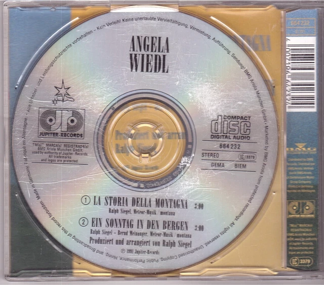 ANGELA WIEDL - La Storia Della Montagna (Maxi-CD 1991) EUR 2,99 ...