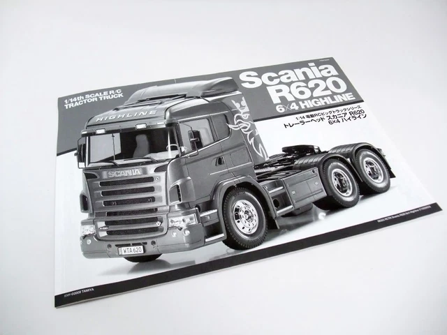 TAMIYA SCANIA R620 Highline 1/14 Scale RC Tractor Truck Manual 56323 ...