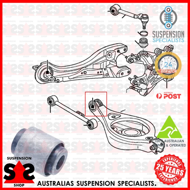 REAR AXLE LOWER Mounting, Control/Trailing Arm Suit HONDA Odyssey Mpv (Rl3, EUR 31,73 - PicClick FR