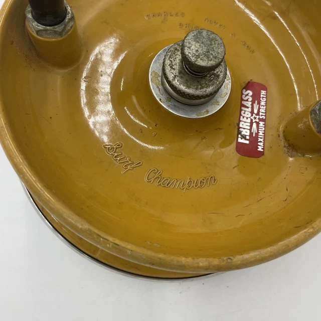 ALVEY SURF CHAMPION 650 A5 7 FIBREGLASS Fishing reel 16 cm across the ...