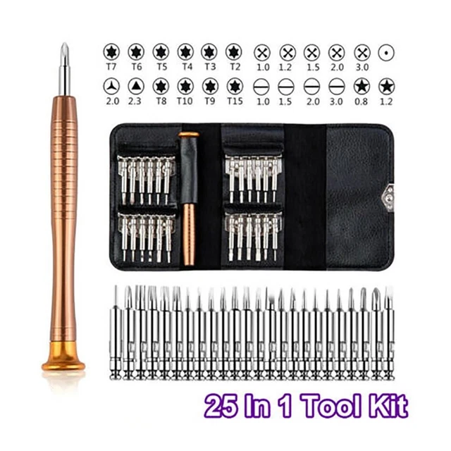 WATCH TABLET PC Hand Tools Precision Screwdriver Set Repair Tool Kit 25 in 1 $14.73 - PicClick AU