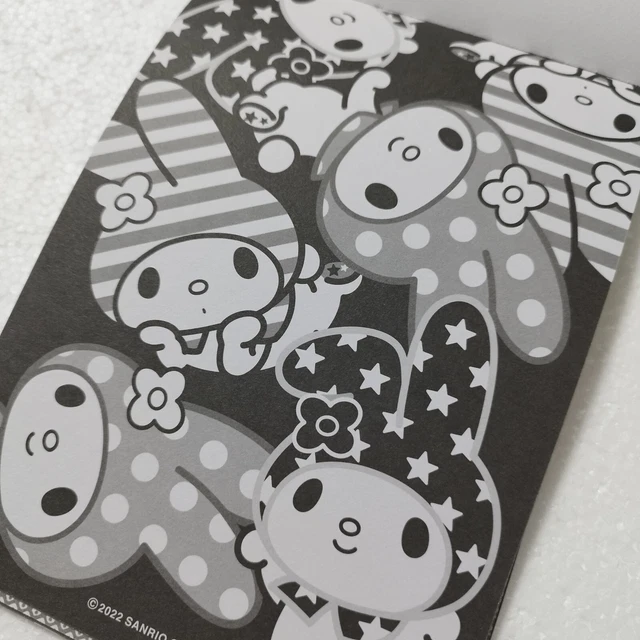 SANRIO MY MELODY Kuromi Coloring Sheet Black Background From Japan ...