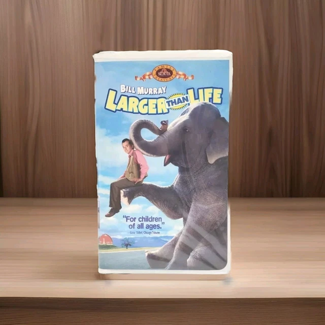 *LARGER THAN LIFE* With Bill Murray (VHS Tape, 1996) MGM Family ...