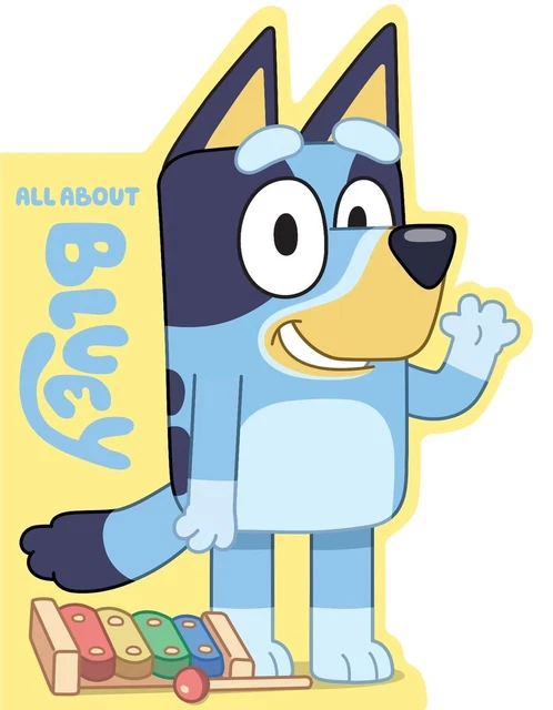 BLUEY: ALL ABOUT Bluey: A Shaped Board Book by Bluey (English) Board ...