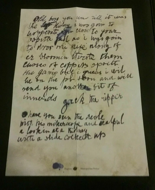 JACK THE Ripper Letter & Envelope From 1888 , Was It A Crank Or Himself ...