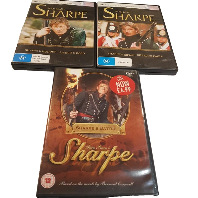 SHARPE'S RIFLES, EAGLE, Honour, Gold, and Battle - Sharpe DVD Set $36. ...