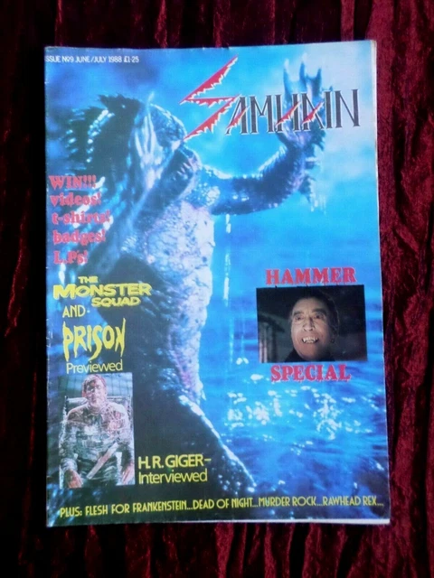 SAMHAIN-HORROR FANZINE MAGAZINE- #9 June/July 1988 -H.r. Giger - Hammer ...