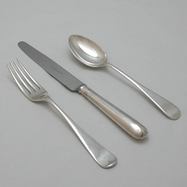 OLD ENGLISH PIP Design Garrard & Co Ltd Silver Service Cutlery Forks ...