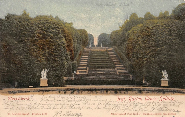 JARDIN ROYAL ET Usine D'Eau Groß Sedlitz Erzgebirge Sachsen AK 1903 EUR ...