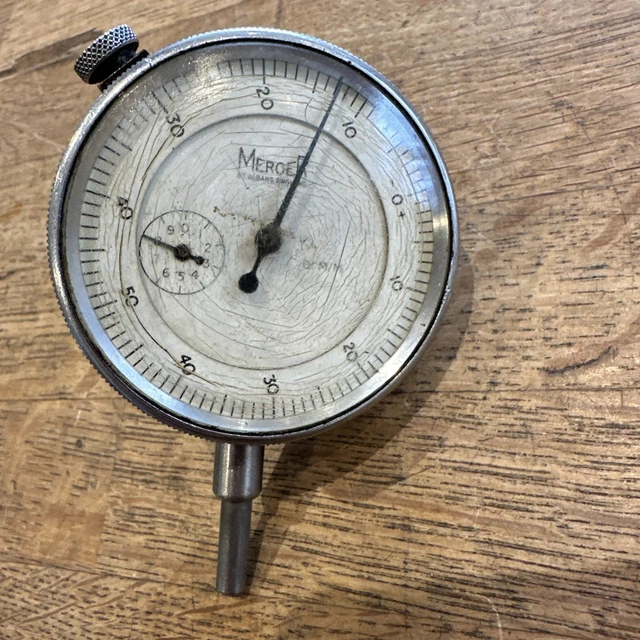 VINTAGE MERCER DIAL Gauge Test Indicator .01mm on Stand Mount ...