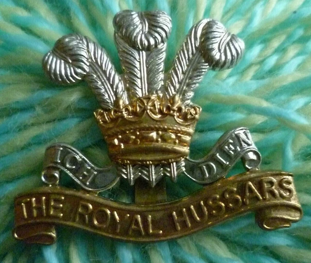 THE ROYAL HUSSARS Regiment Cap Badge RH Badge Bi-Meal Slider £19.99 ...