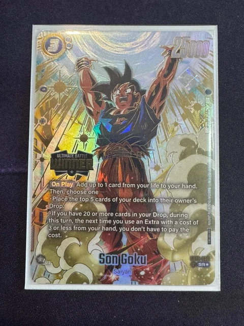 DRAGON BALL FUSION World Son Goku FB05-030 Ultimate Battle Winner Card ...