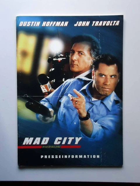 MAD CITY - Dustin Hoffman - John Travolta - Presseheft + 5 Pressefotos ...