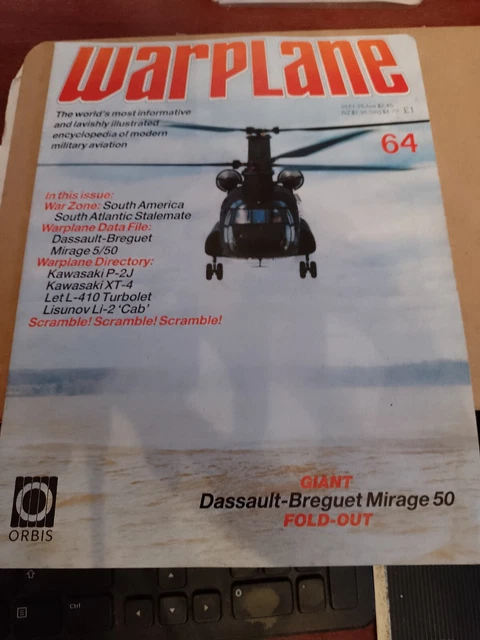 WARPLANE MAGAZINE ISSUE 43 Dassault-Breguet Mirage F1 cutaway drawing ...