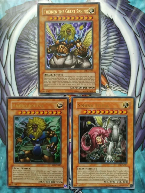 YU-GI-OH THEINEN THE Great/Andro/Teleia Sphinx Ultra Rare EP1-EN001/2/3 ...