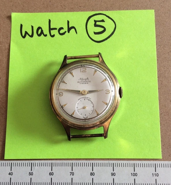 KIENZLE AUTOMATIC 17 Rubis Antimagnetic Watch Hartvergoldet Foreign £13 ...