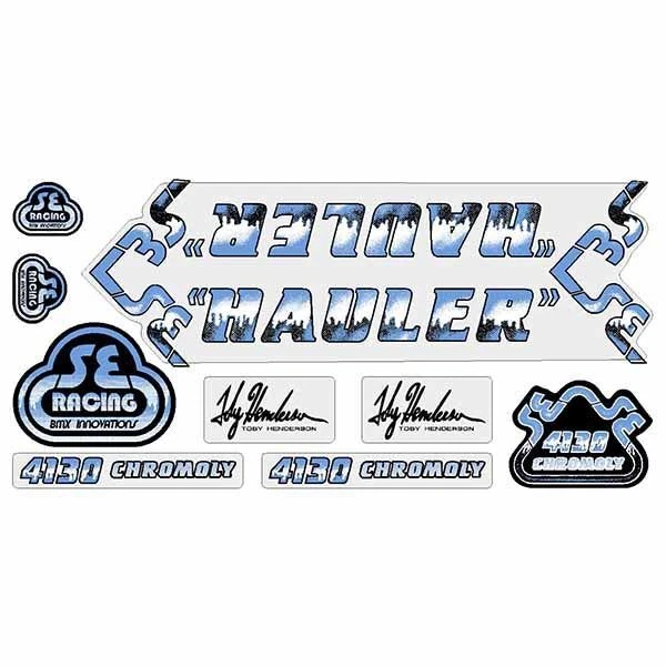 SE RACING - 80'S HAULER DRIPPY FONT decal set in BLUE/BLACK - Old ...