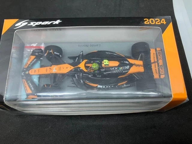 SPARK 1/43 MCLAREN MCL38 2024 Miami GP Winner Lando Norris Topps Card £ ...