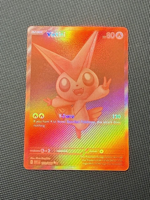 RED VICTINI ENGLISH Pokemon Black Bolt White Flare English 172/086 NM ...