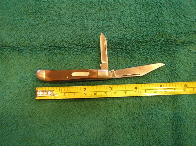 VINTAGE 2 BLADE POCKET KNIFE OLD TIMER 720T SCHRADE in original box ...