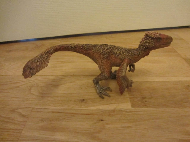 SCHLEICH DINOSAUR FEATHERED Raptor Velociraptor Model Figure Toy 8 ...
