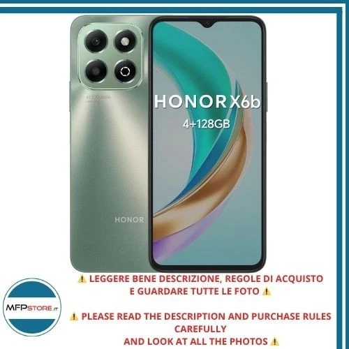 HONOR X6B SMARTPHONE Android 14 Dual SIM NFC - 128GB Vert - Téléphone ...