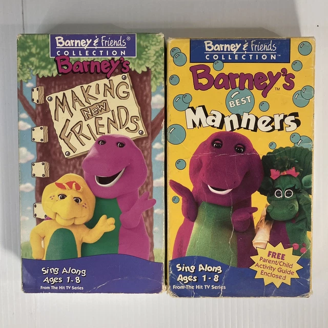 2 BARNEY & Friends Collection VHS Tapes BEST MANNERS & MAKING NEW ...