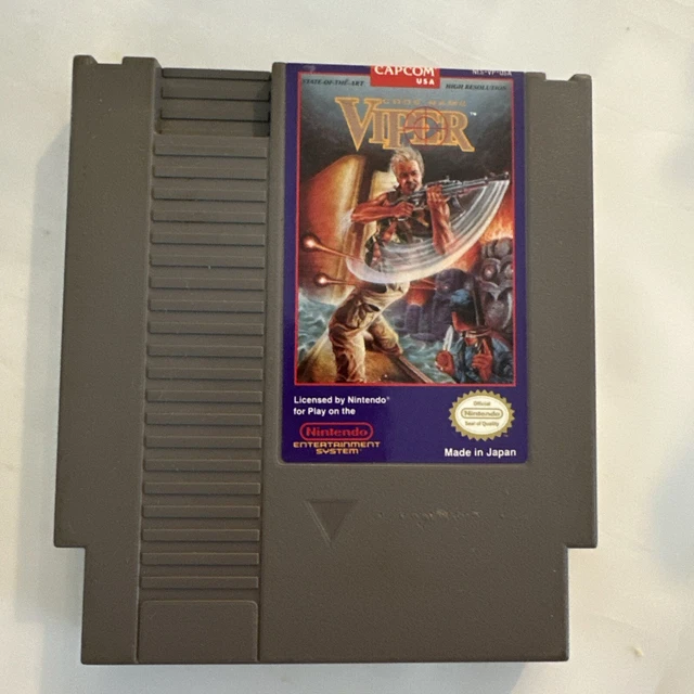 CODE NAME: VIPER (Nintendo NES, 1990) Authentic Game Cartridge Only EUR 7,89 - PicClick FR