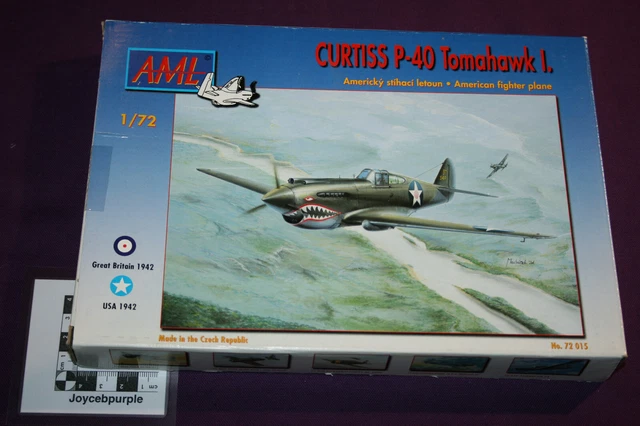 AML CURTISS P-40 Tomahawk I. 1:72 scale model plane kit. 72015. £14.68 ...