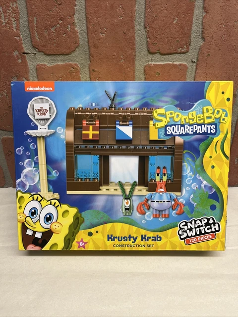 New Spongebob Squarepants Krusty Krab Snap And Switch Construction Set