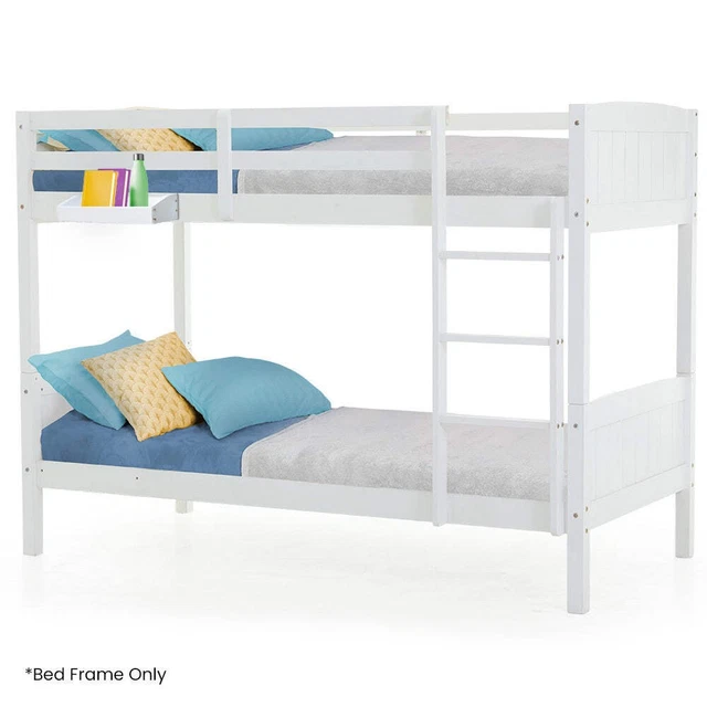 NNEDSZ KINGSTON SLUMBER Single Bunk Bed Frame Solid Pine Wood Timber ...