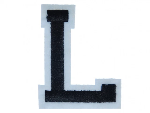LETTRE INITIALES ALPHABET ABC Patch Miniblings 5Cm Lettre L EUR 19,14 ...