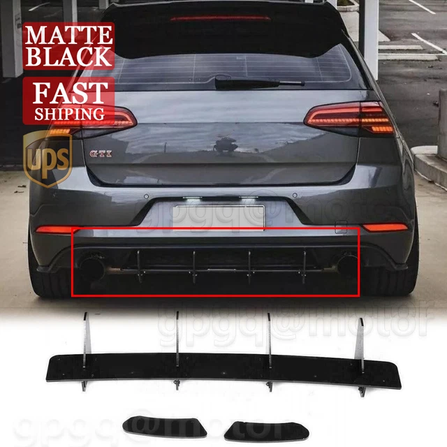 FOR VOLKSWAGEN VW Golf 7 MK7 GTI 14-17 Rear Bumper Lip Diffuser Spoiler ...
