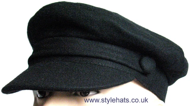 FIDDLER BRETON SAILOR Captain Cap 60s Vintage Style Hat Wool by G&H ...