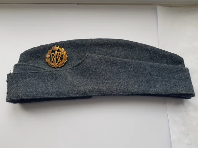 ORIGINAL WW2 ROYAL Air Force Side Cap With Badge,Dated 1940,Battle Of ...