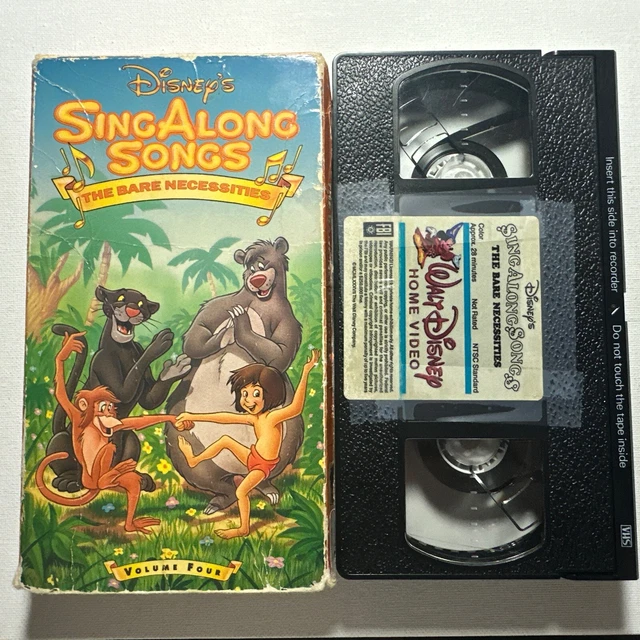 DISNEY SING ALONG Songs The Bare Necessities Jungle Book VHS Volume ...