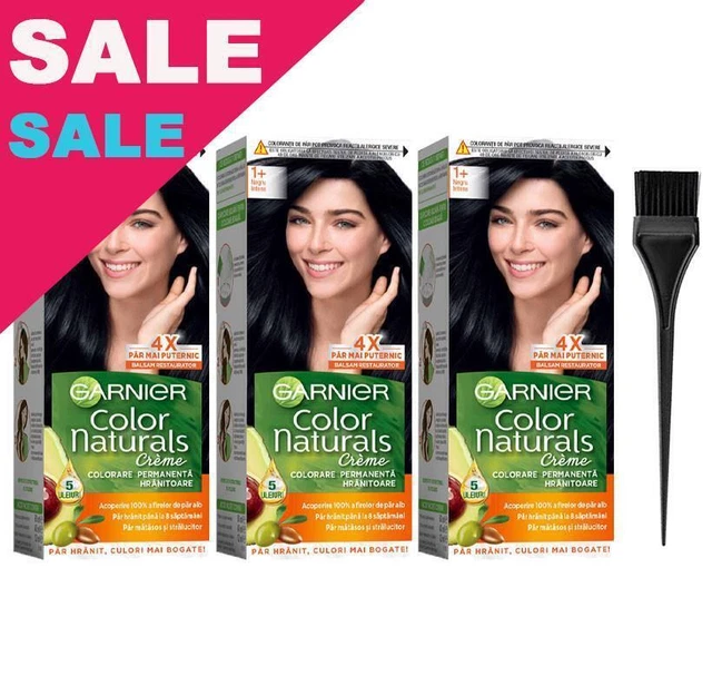 GARNIER COLOR NATURALS Ultra Black 1+ Coloration permanente 3 pcs EUR ...