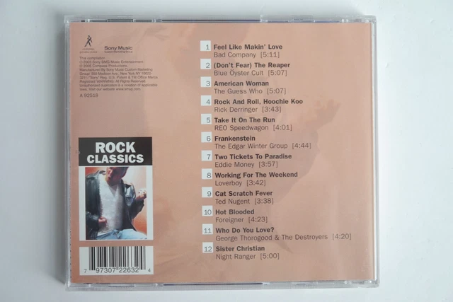 ROCK CLASSICS - Original Masters. Bad Company, etc... CD cat# A92518 (1 ...