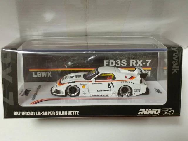 INNOMODEL 1/64 MAZDA RX7 Fd3S Lb-Works Super Silhouette Blanc In64-Lbwk ...