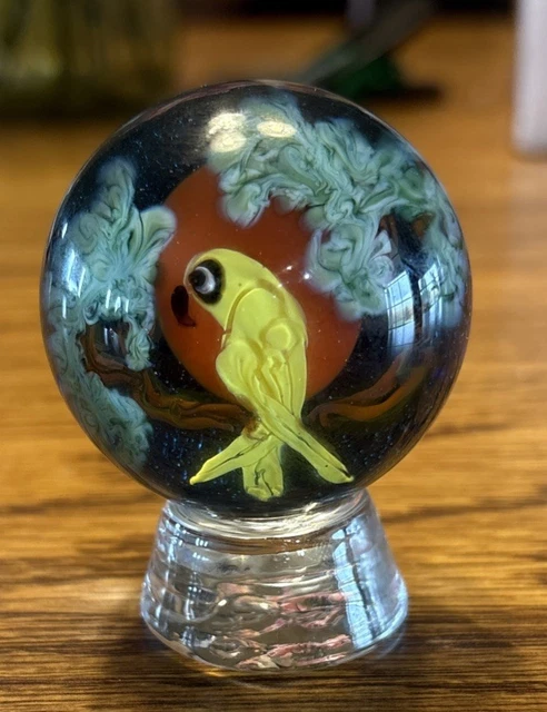 DAVID SALAZAR PARROT Signed Art Glass £26.29 - PicClick UK
