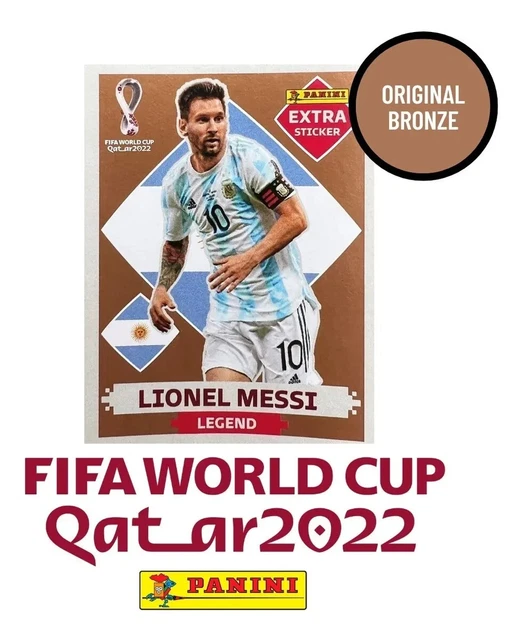 PANINI WORLD CUP Qatar 2022 Lionel Messi Bronze Legend Extra Sticker £45.43 - PicClick UK