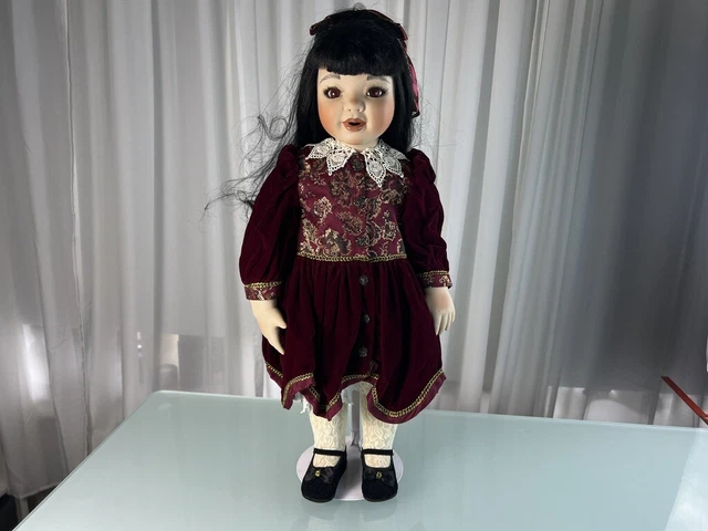 POUPON DE COLLECTION Porcelaine Poupée 70 Cm. en Parfaite Condition EUR 94,11 - PicClick FR