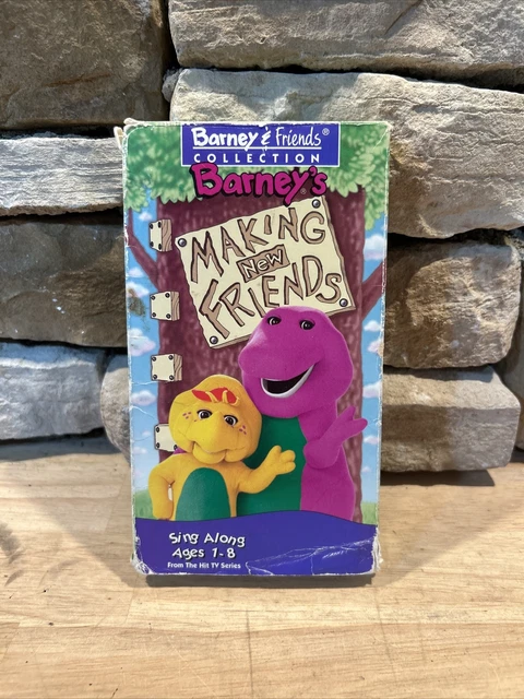 BARNEY - BARNEYS Making New Friends (White VHS, 1995) - Box Wear $23.34 ...