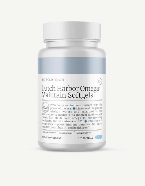 DUTCH HARBOR OMEGA 3 Fish Oil Supplement - Wild Alaskan Cod Liver Oil ...