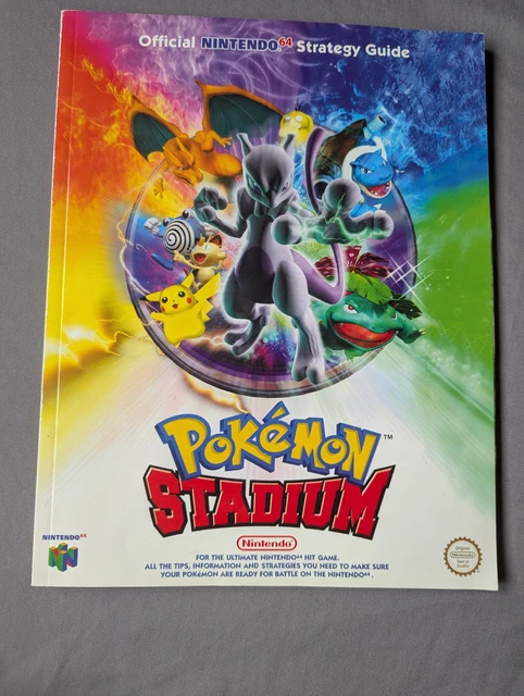 POKEMON STADIUM N64 GUIDE BOOK Official Nintendo 64 Pokemon Game ...