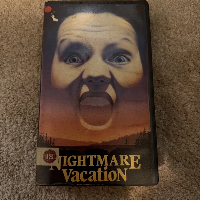 NIGHTMARE VACATION - Pre-Cert VHS Video Horror CBS-Fox Sleepaway Camp ...