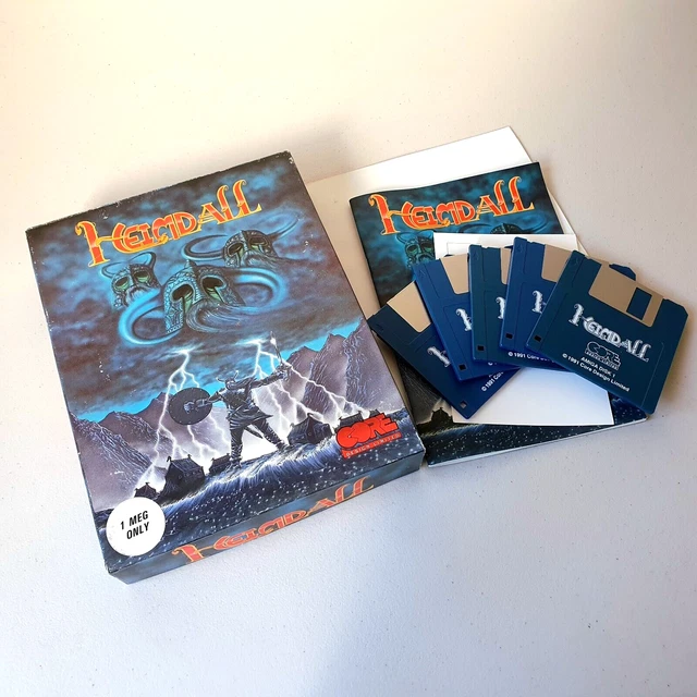 CORE DESIGN HEIMDALL Commodore Amiga Big Box Vintage Computer Game ...