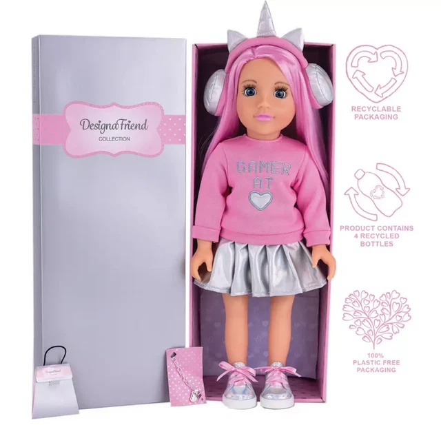 DESIGNAFRIEND CONNIE'S FRIEND Candy Girl Gamer Doll (46cm) Outfits ...